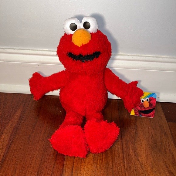 Toys | Sesame Street Elmo Plush Nwt 14 Inches Long | Poshmark